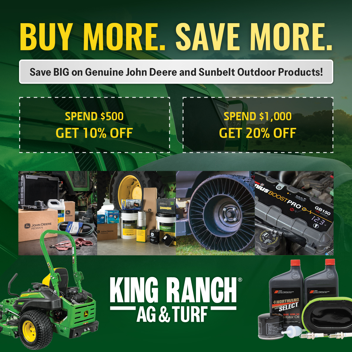 Parts Promotions » King Ranch Ag & Turf